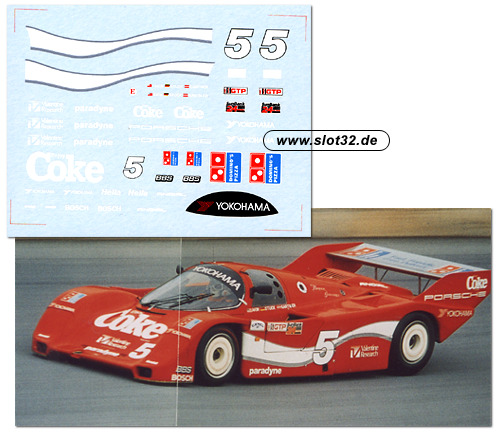 DMC decal Porsche 962, COKE | Slotcars und Slotcar Zubehör