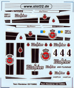 DMC decal BMW 320 Gr 5 Warsteiner | Slotcars und Slotcar Zubehör