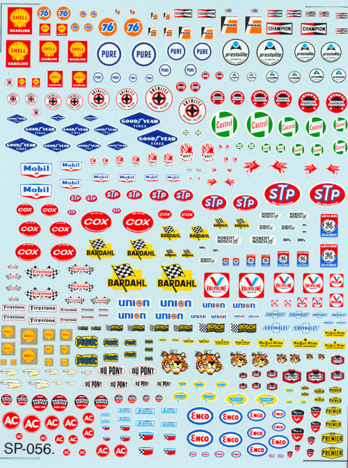DMC decal sponsor various Slotcars und Slotcar Zubehor