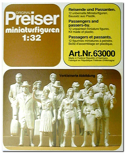 Preiser passengers, kit | Slotcars und Slotcar Zubehör