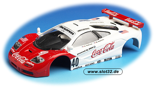 PRS McLaren GTR Coca Cola red-white | Slotcars und Slotcar Zubehör