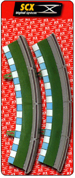 SCX DIGITAL digital outer border curve R 2 green | Slotcars und Slotcar ...